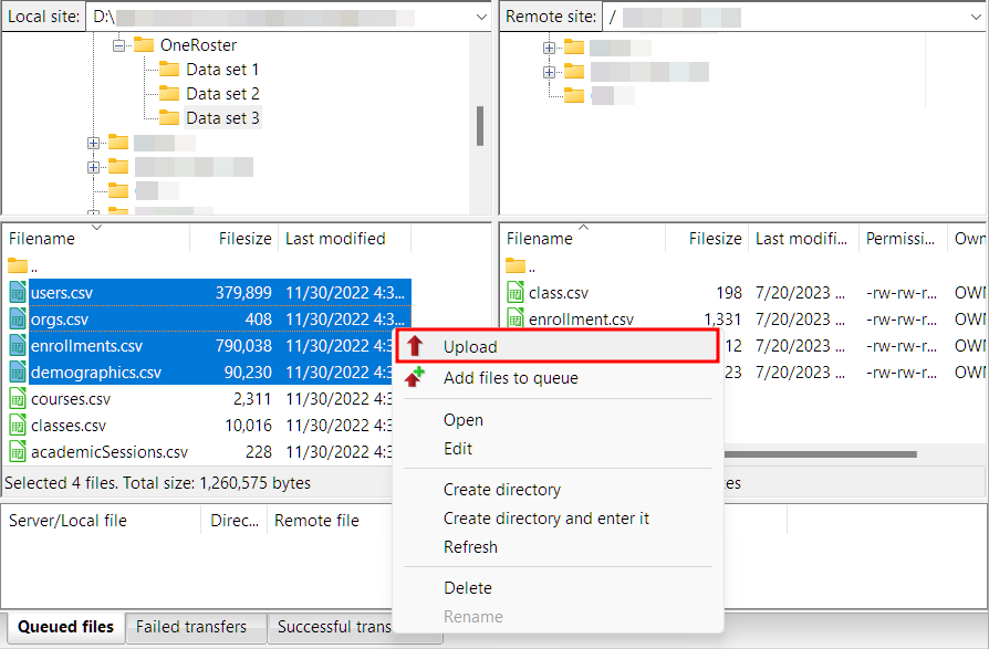Create SFTP File Transfer via WinSCP/FileZilla
